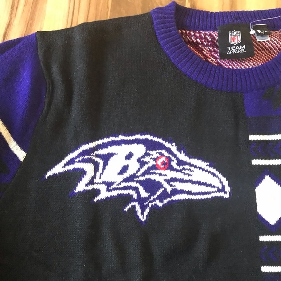 NFL | Sweaters | Nwt Official Baltimore Ravens Team Sweater | Poshmark